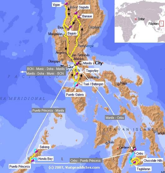 Filipinas Mapa Turístico